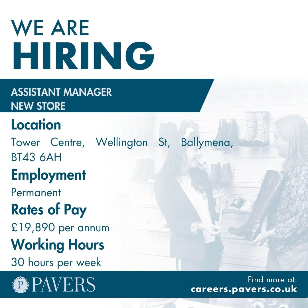 ASSISTANT MANAGER – PAVERS NEW STORE – Tower Centre